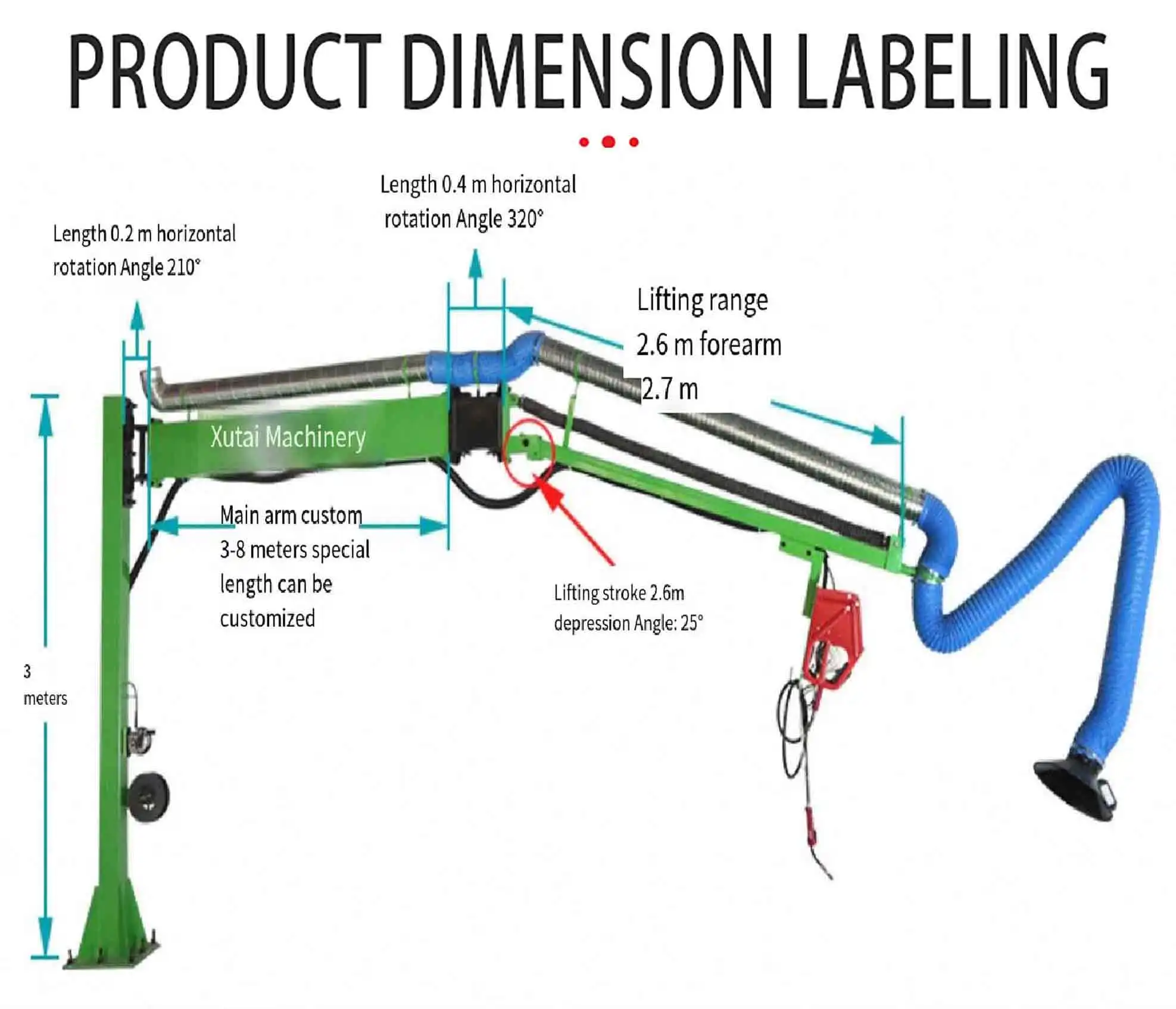 Extension Welding Machine Cantilever Welding Boom - Buy Customizable ...