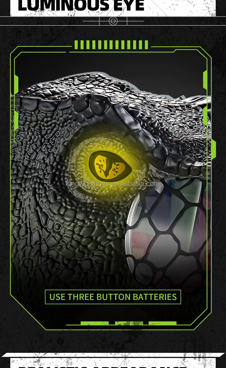 Dinosaur Mask Fun Sharp Teeth Cosplay Dinosaur Toy Mouth Open With Low ...