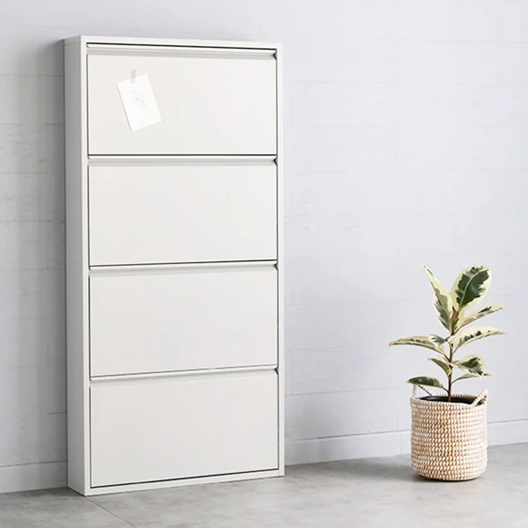 Modern Economical Panel Shoes Cabinet - Metal Shoe Rack Designs