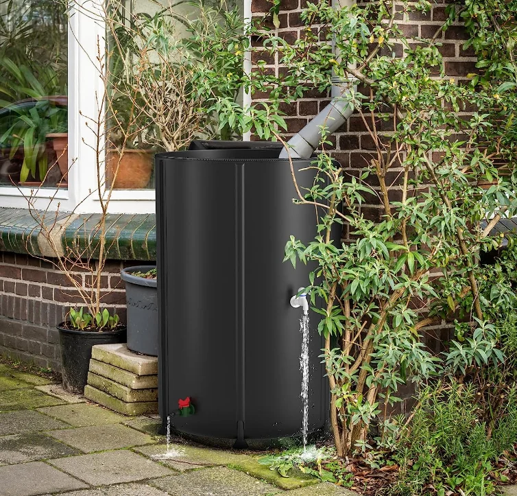 Stable Rain Collection System Collapsible Rain Water Barrel Portable ...