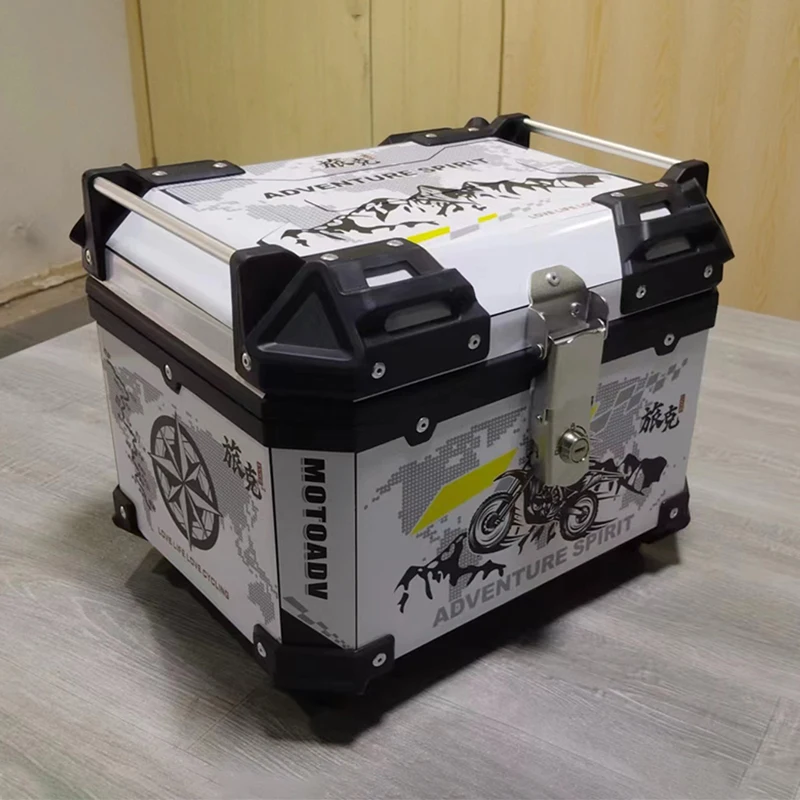 YB-07 High Visibility Motorcycle Tail Boxes - 36L ABS Plastic