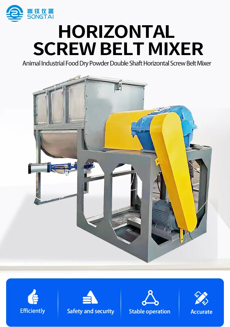 1000l Stainless Steel Food Flour Seasoning Powder Mixer Ribbon Mixer ...