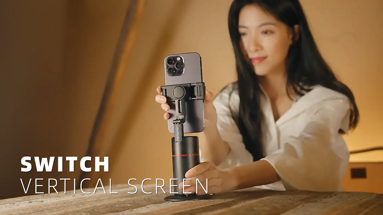 P02 Ai Intelligent Tracker 360 Degree Auto Face Tracking Smart Rotation Desktop Selfie Gimbal ...