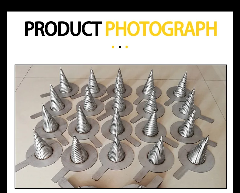 Pipeline Filter Wire Mesh Cone Filter SS 304 - 2 Mm Precision