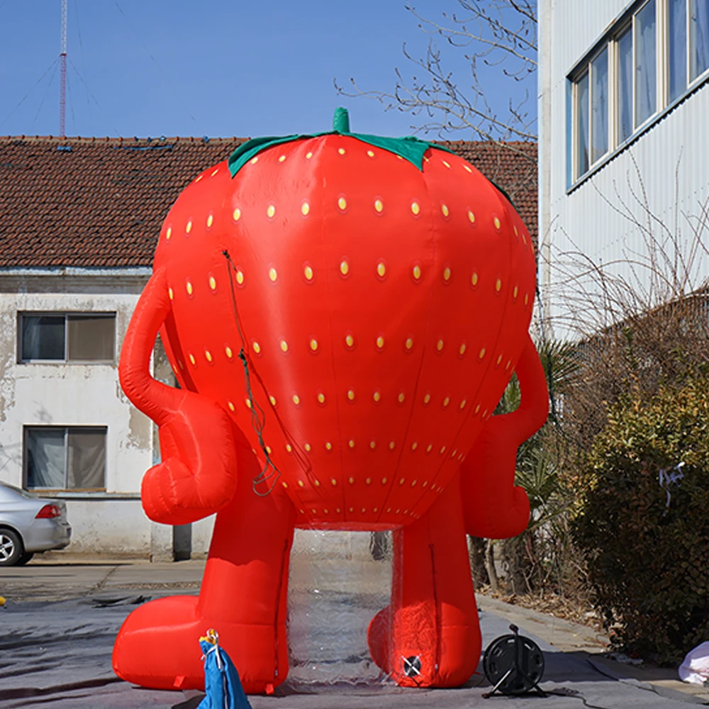 Inflatable Fruit Event - Giant Inflatable Strawberry with LED Lights