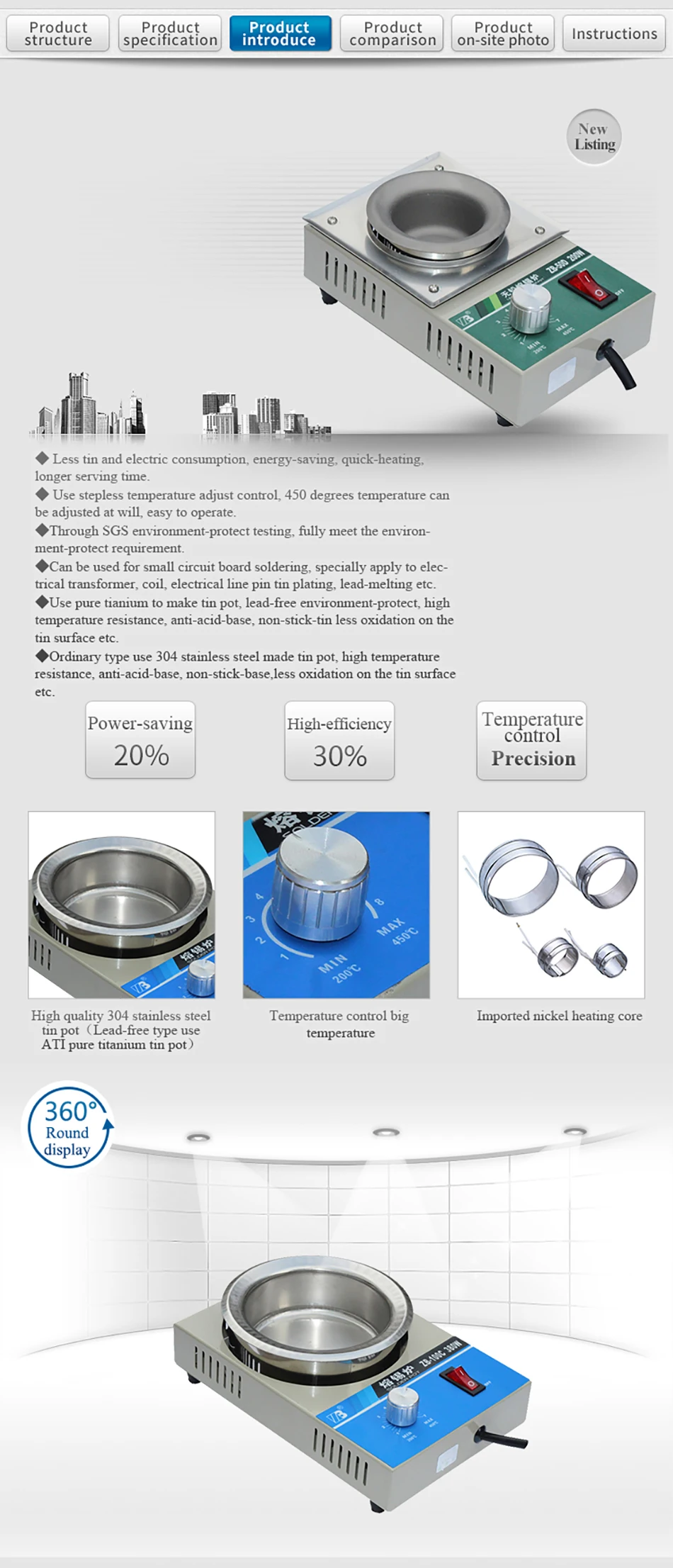 Mini Hot Stainless Steel Industrial Digital Solder Pots/small Soldering ...