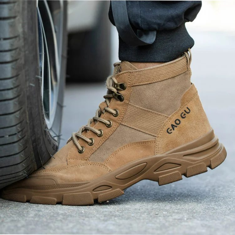 Dust Resistant Cerebral Cortex Boots For Men Mens Labor Insurance Steel ...