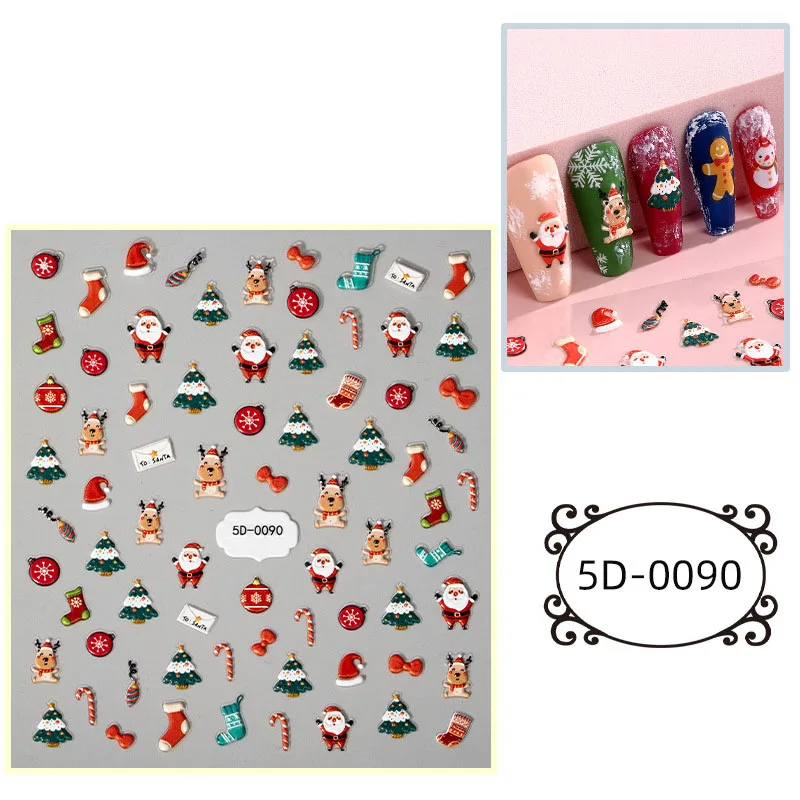 Wholesale Free Sample Diy Cartoon 5d Printing Stereoscopic Christmas ...