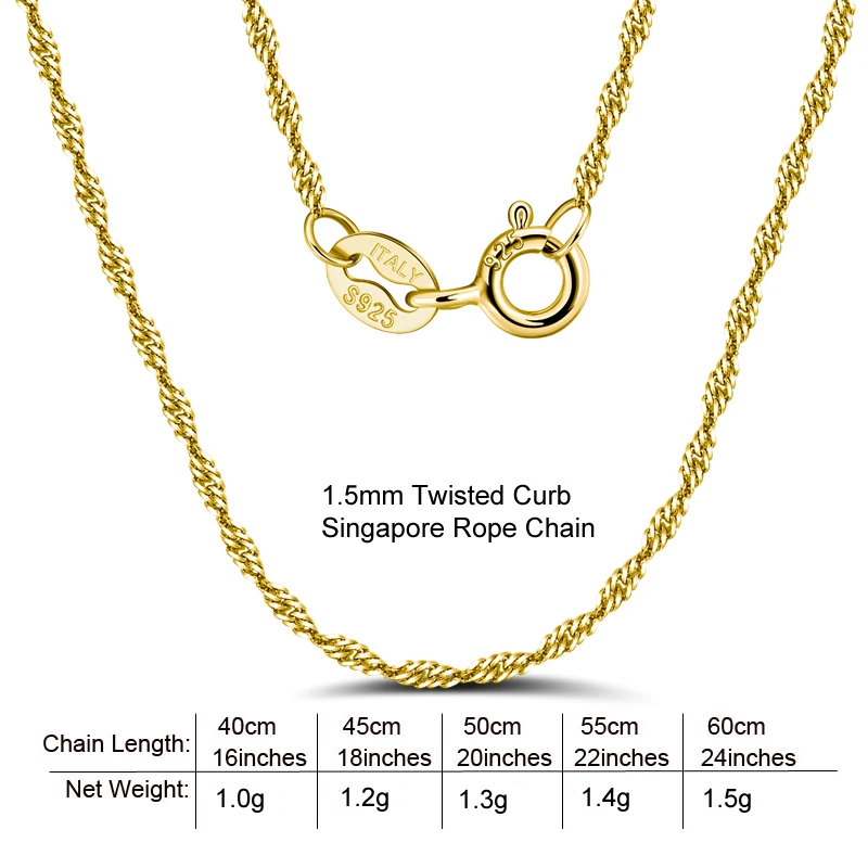 Cuban Link Chain Sterling Silver Necklace Plata 925 Al Por Mayor ...