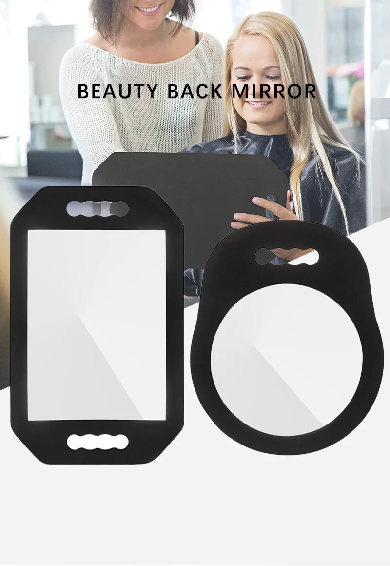 Classical Eva Black Double Handheld Mirror Beauty Unbreakable ...