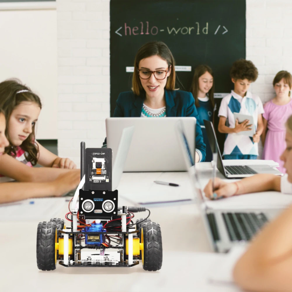 2023 Best-Selling Robot Programming Trolley Kit with STM32 and ESP32-CAM