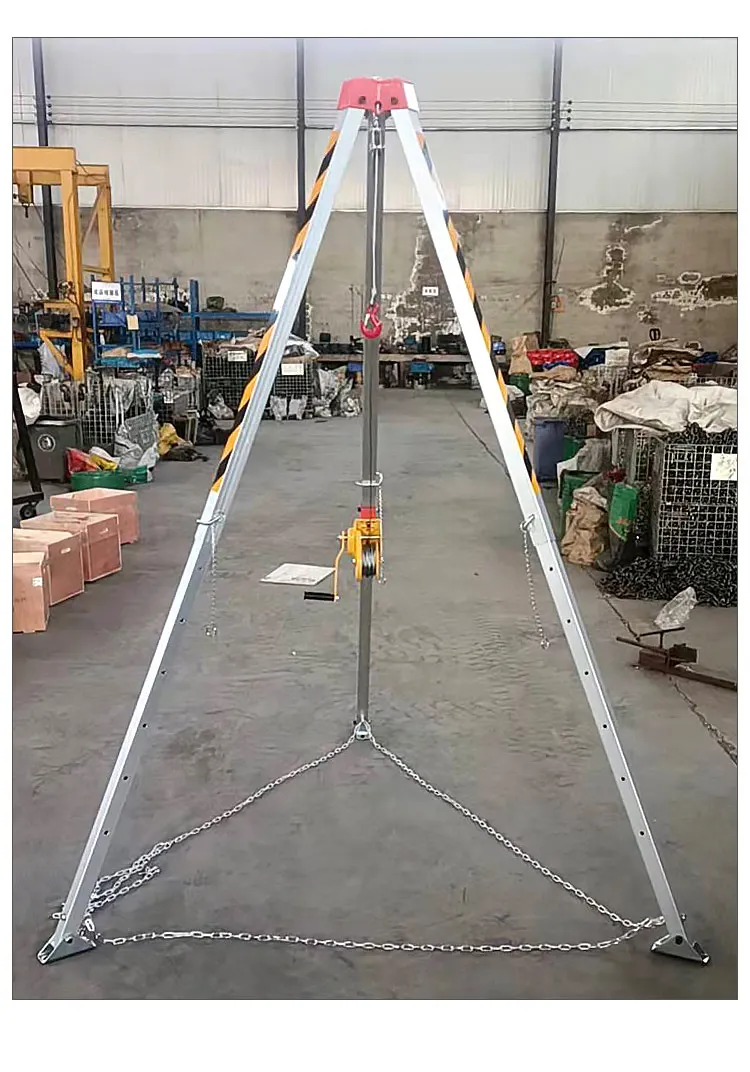 Self-Locking Aluminum Alloy Rescue Tripod 300kg Capacity for Confined ...