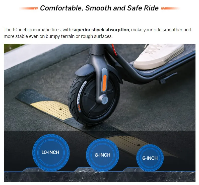 Original Segway Ninebot F20 F25 Electric Scooter - 20km Range