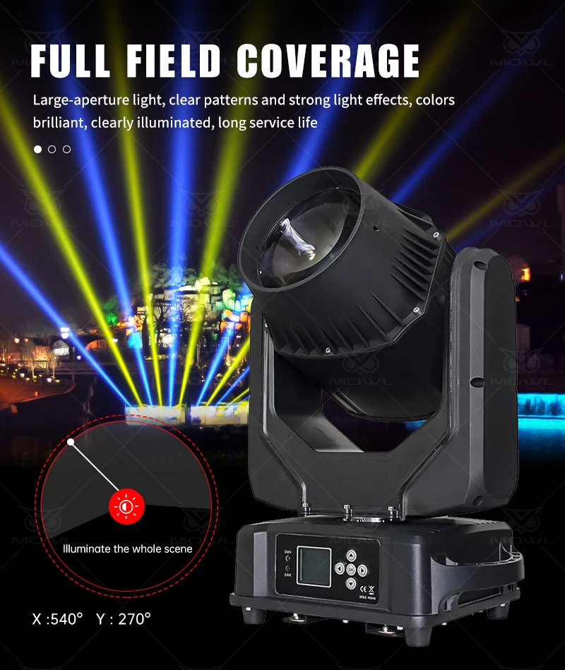 Waterproof Outdoor Ip65 200w Dmx Led Beam Moving Head Light With ...