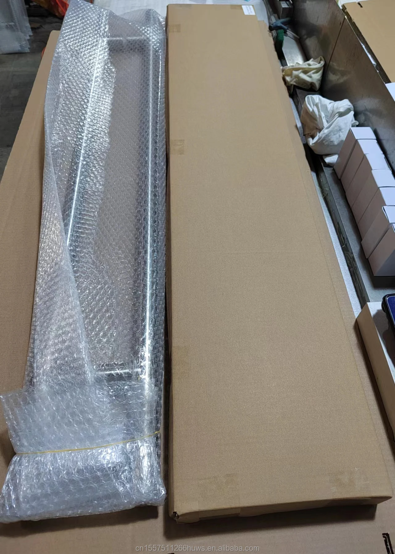 Powder Black Finish Stainless Steel Push Pull Door Handle Modern Glass ...