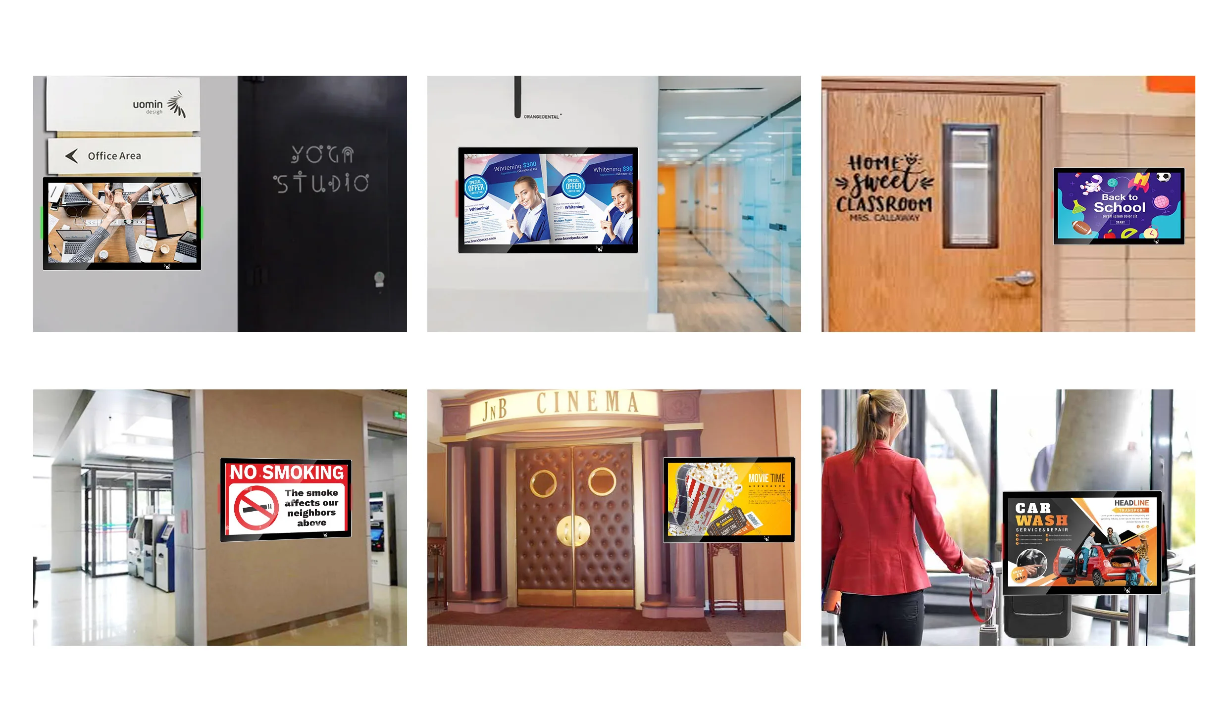 Ultra-narrow Frame Interactive Display 15.6'' Fhd Screen Advertising ...