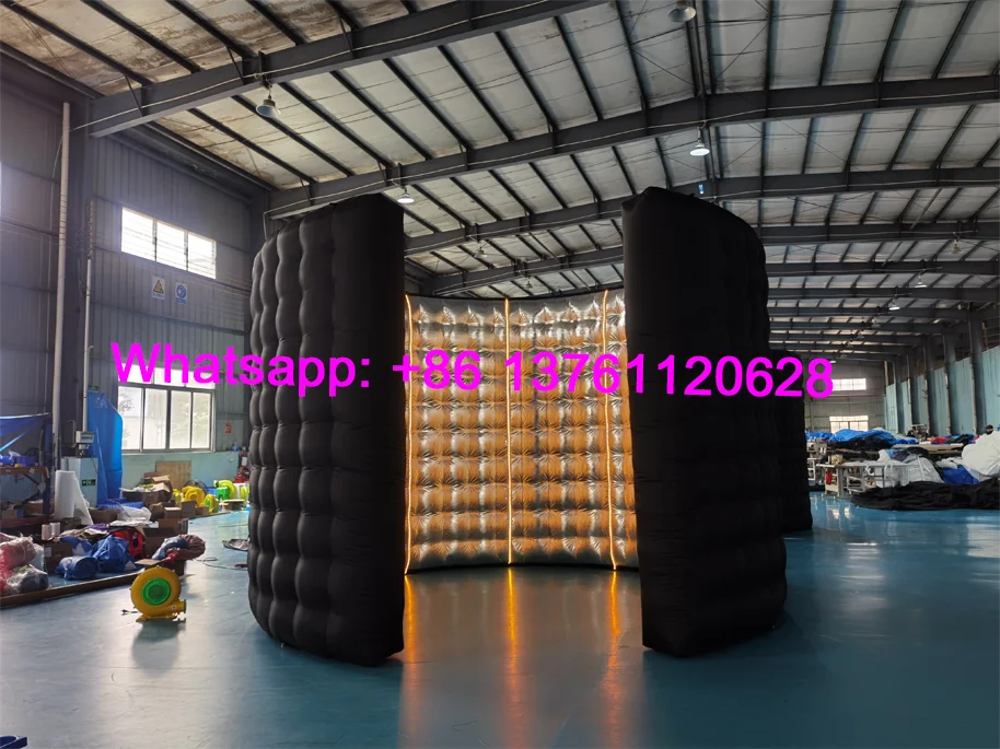 10ft X 8ft Hot Selling Spiral Circle Inflatable LED 360 Photo Booth ...