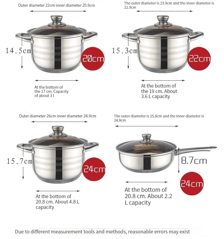 Baodijun Factory Direct Hot Sale 12pcs Stainless Steel Gold Cooking ...