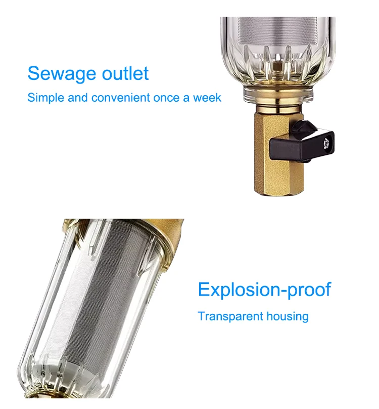 Household Stainless Steel Pre-Filtration Water Filter System