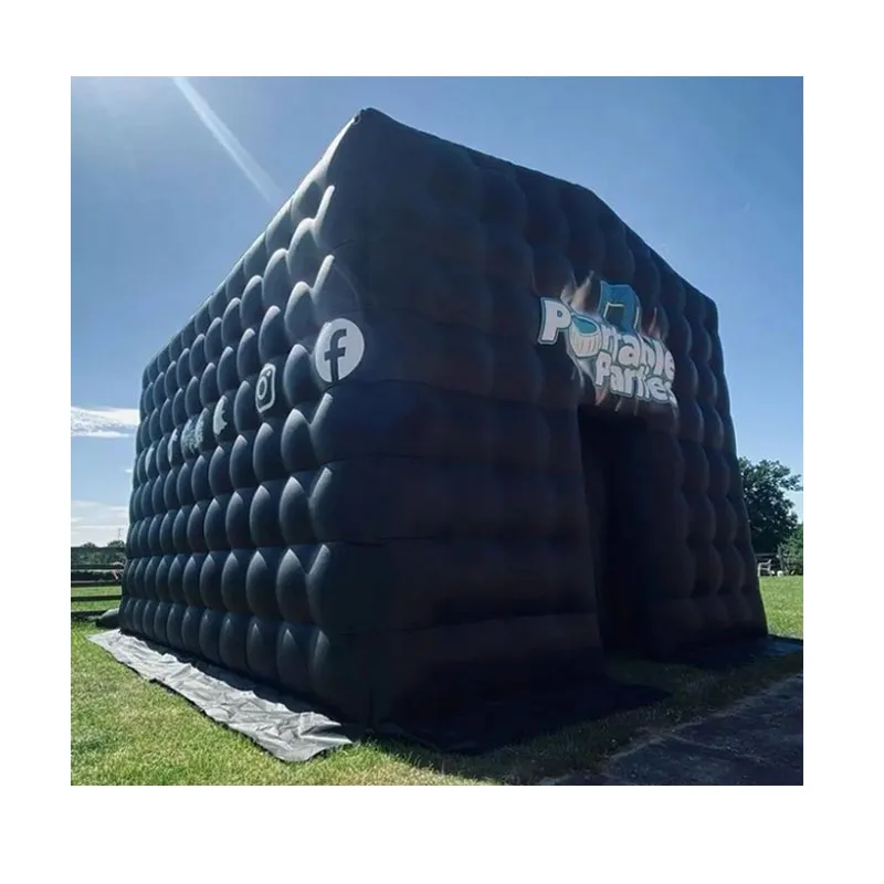 Custom Black Large 20ft Portable Party Led Lighting Inflatable ...