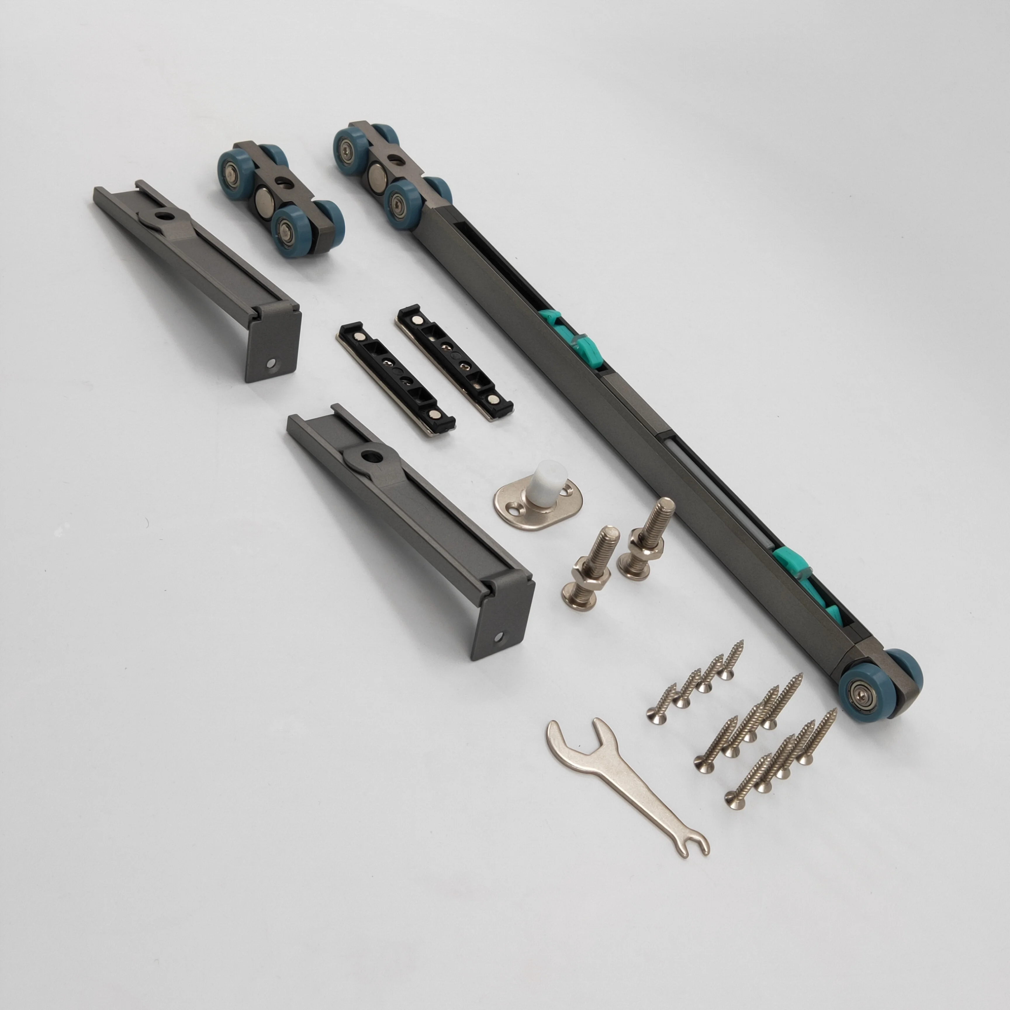 Thin Metal Slim Drawer Roller Soft Closing Drawer System Slide Rail for ...