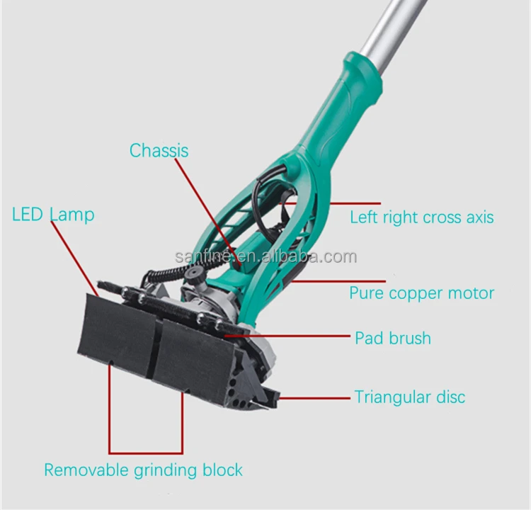 Variable Speed Drywall Corner Sander - Long Reach Triangle Sander