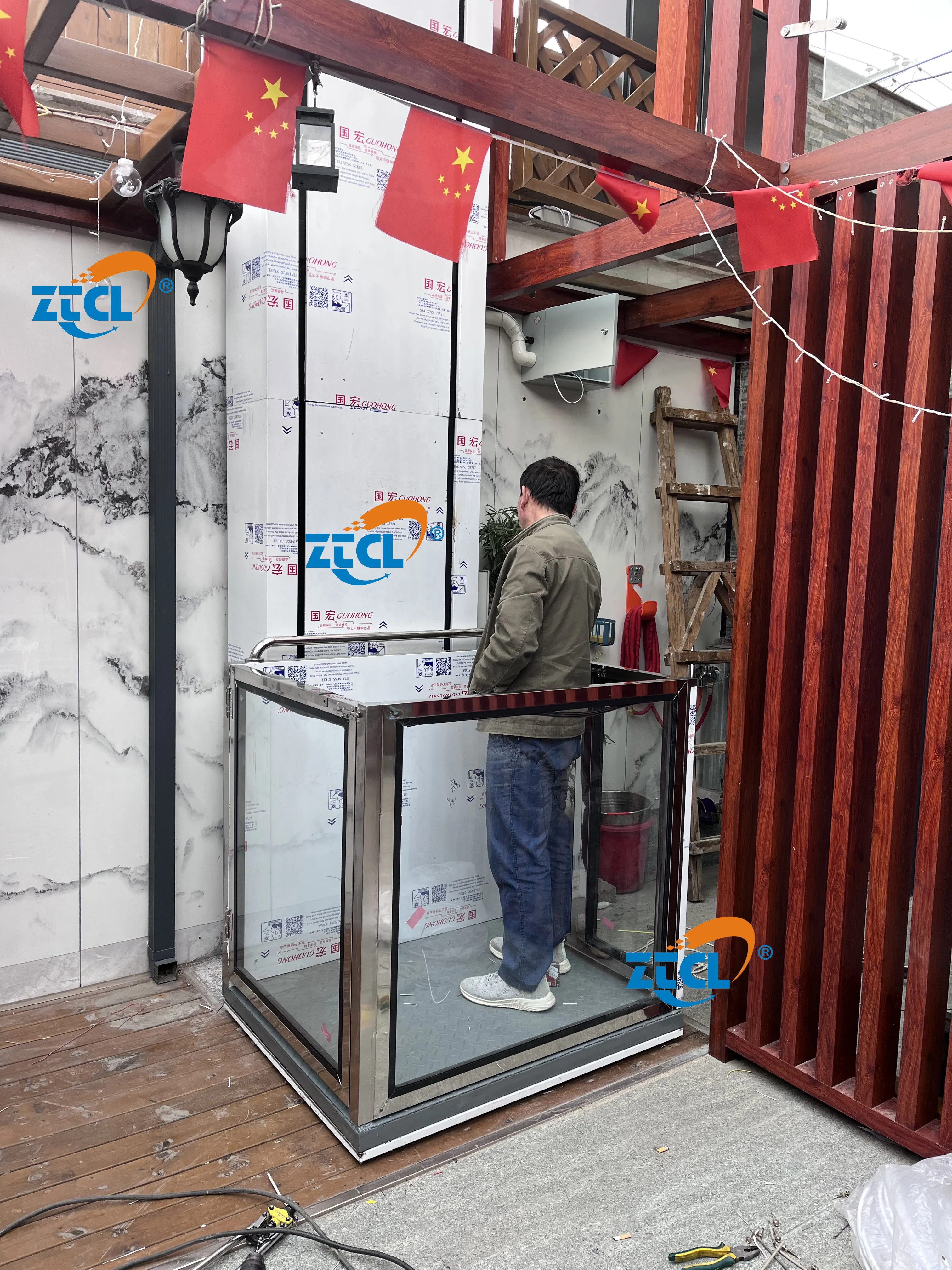 Vertical Platform Lift For Disabled People/wheelchair Lift Mini Home ...