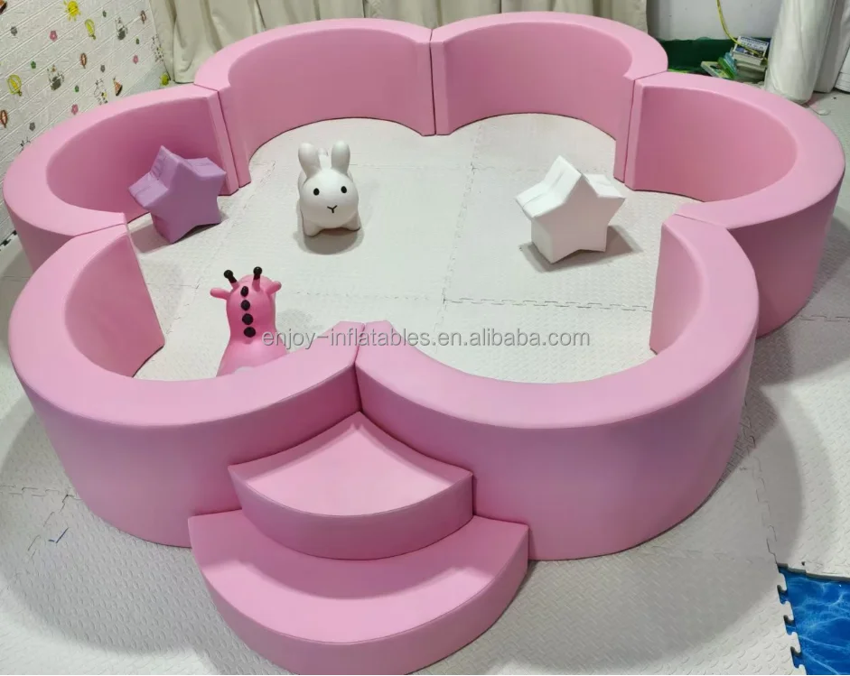 Pvc White Bounce House Indoor Playground Inflatable Soft Play Climber ...