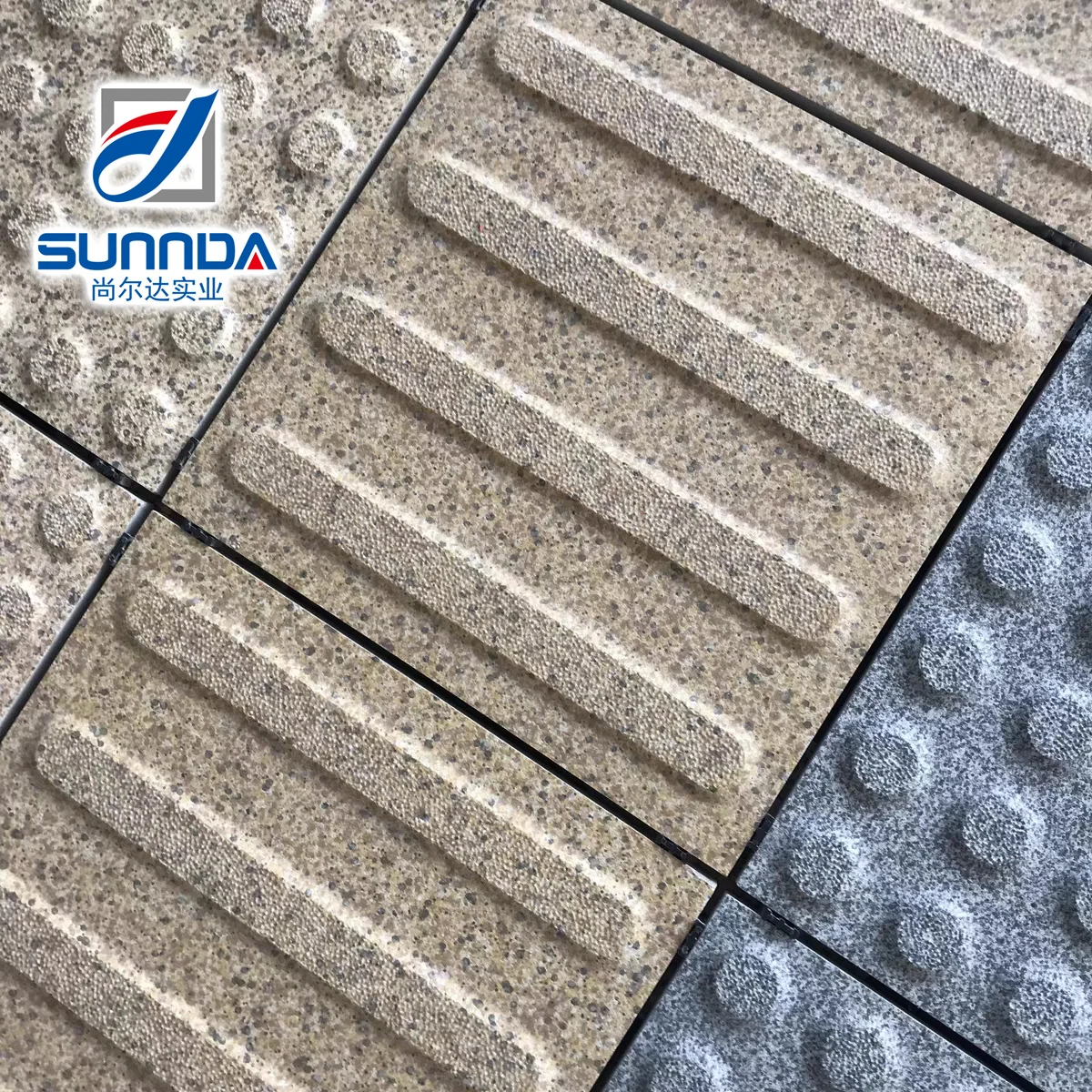 Full Body Outdoor Paving Floor Tiles Blind Guding Public Places Dotted ...