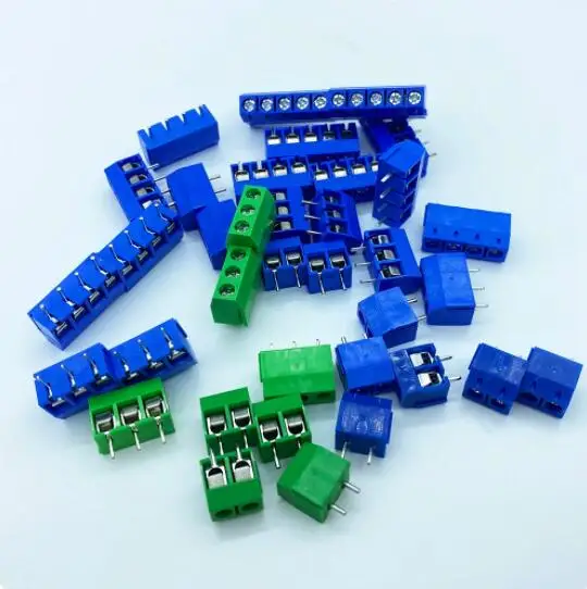 5.08 Blue/green Kf301 Terminal Block 2p/3p/4p Optional 5.0mm Straight ...