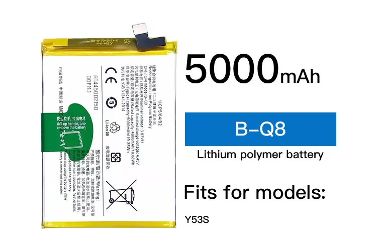 Original Mobile Phone Li-polymer Replacement Battery B-q8 For Vivo Y53s ...