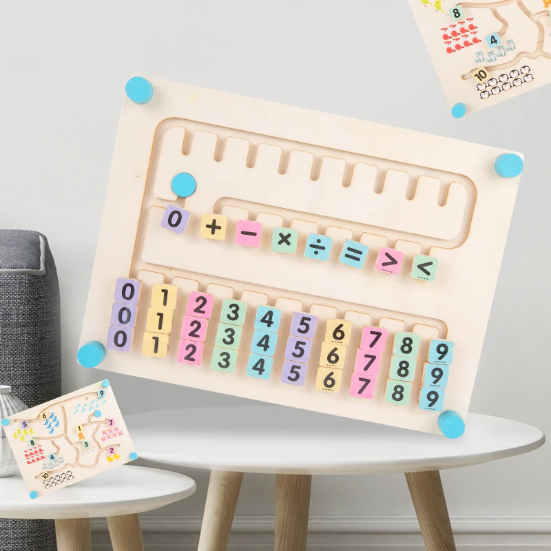 Kids Montessori Math Toys Calculation Education Games Addition ...