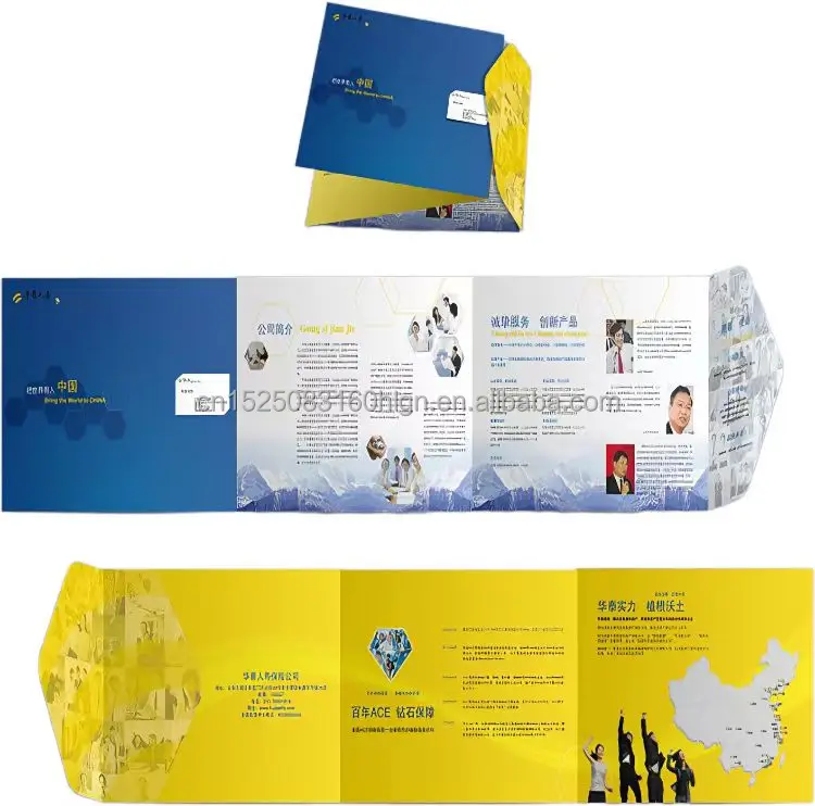 Custom Black White Printed Folded Paper Booklet Mini Instruction Book ...