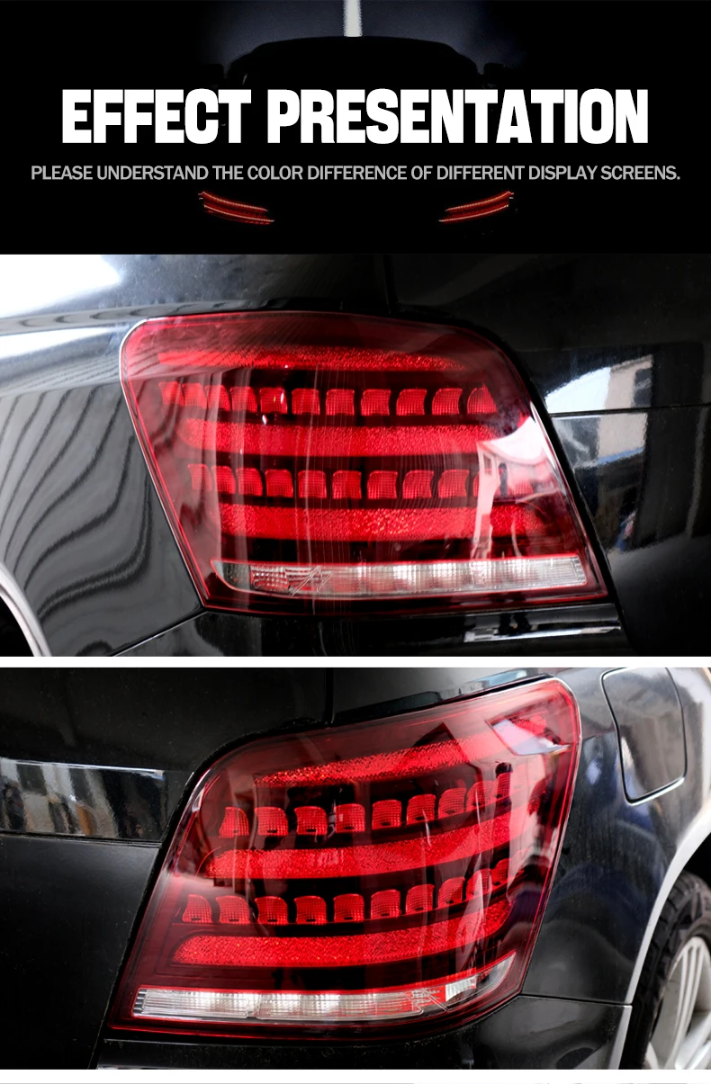 LED Taillights for Mercedes Benz GLK Class X204 - Upgrade