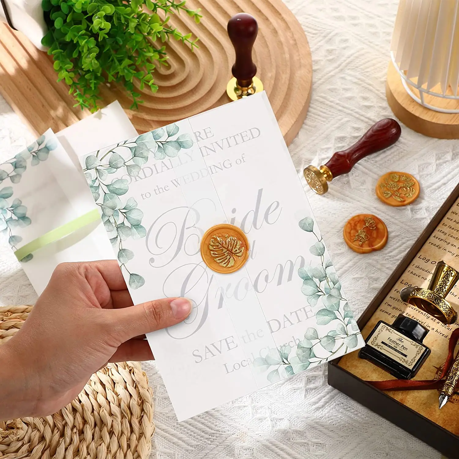 Vellum jacket wedding invitations 60 photos - Astyledwedding.com