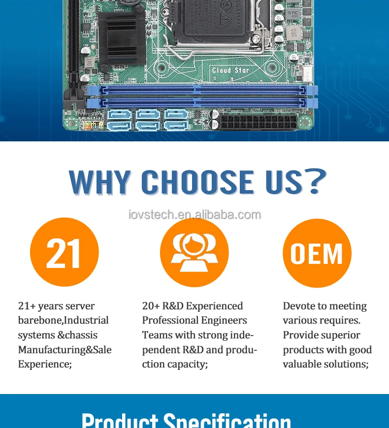 B365 MINI ITX Motherboard - Support 6/7/8/9th Core Cpus