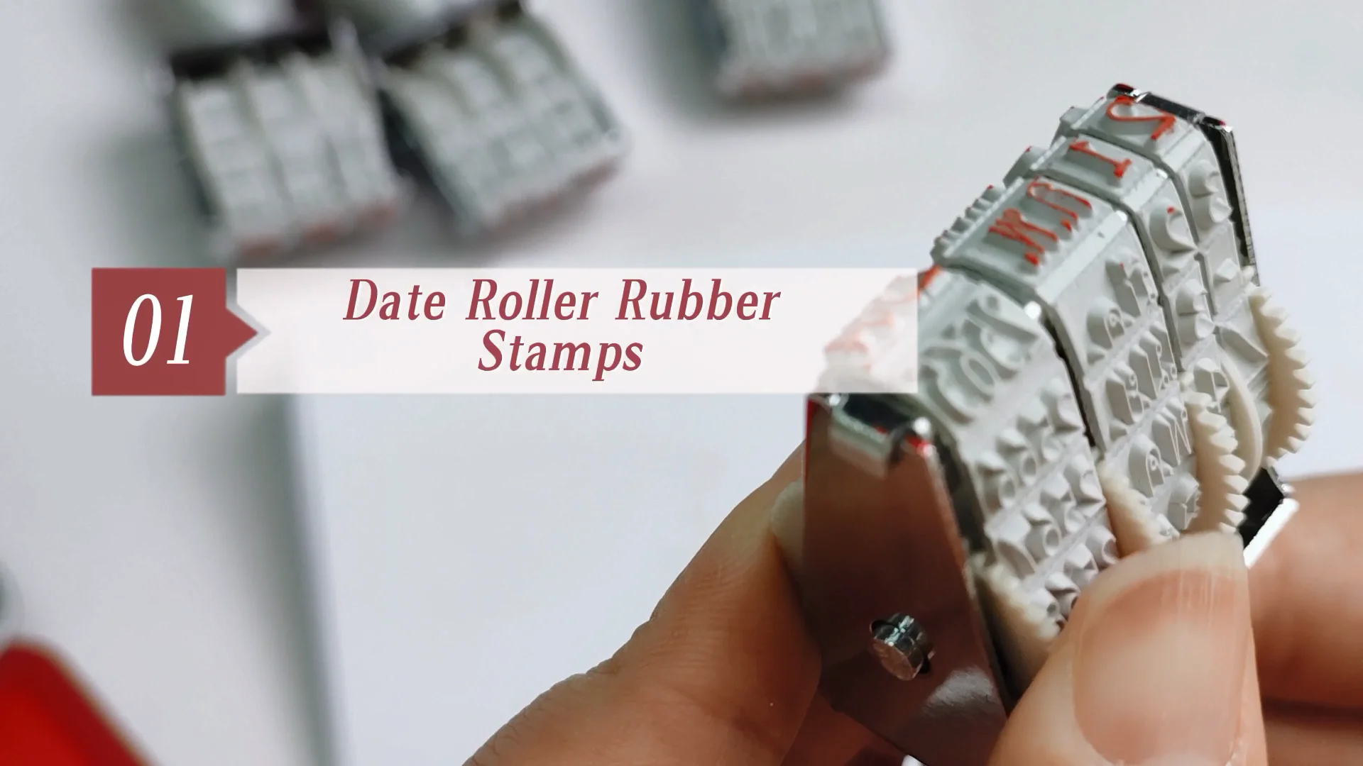 Custom Diy Self-inking Rubber Stamps Office Rolling Wheel Rubber Stamp ...