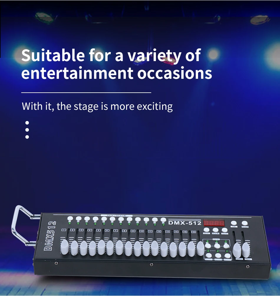 Professional Dmx Console Stage Light Controller Dmx512 Lighting Console For Concert Club Bar ...