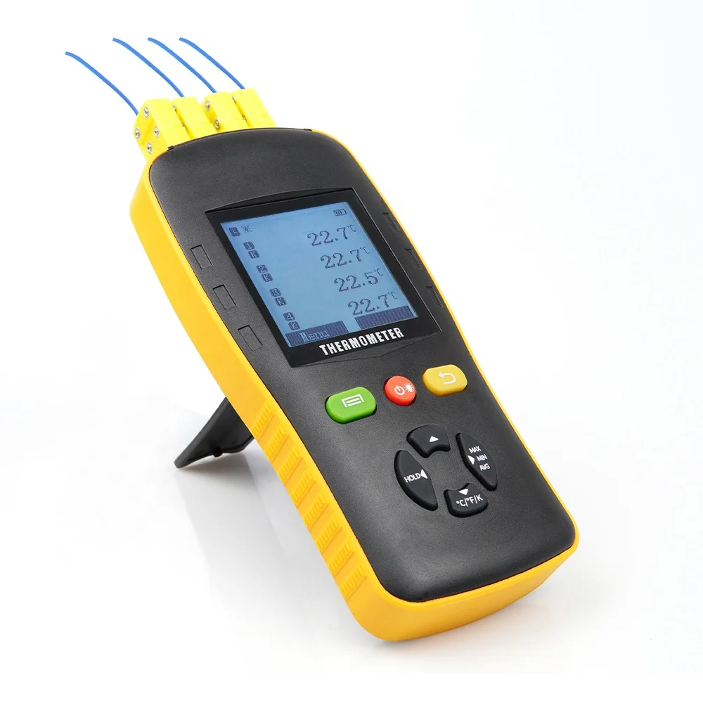 4 Channel K Type Digital Temperature Sensor Probe Thermocouple