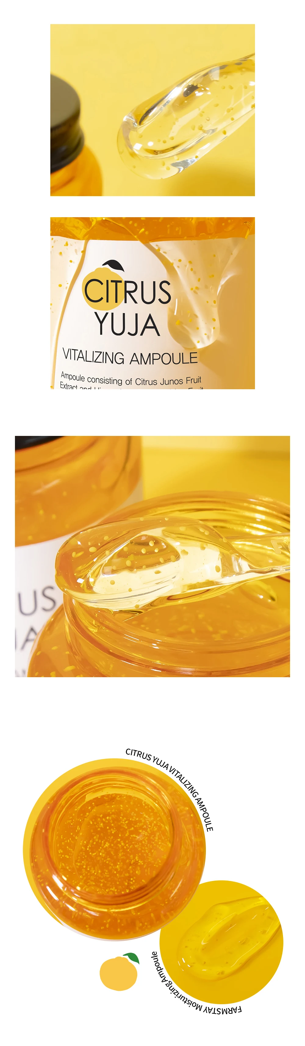 Farmstay Citrus Yuja Vitalizing Ampoule Big Volume Ampoule Extra ...