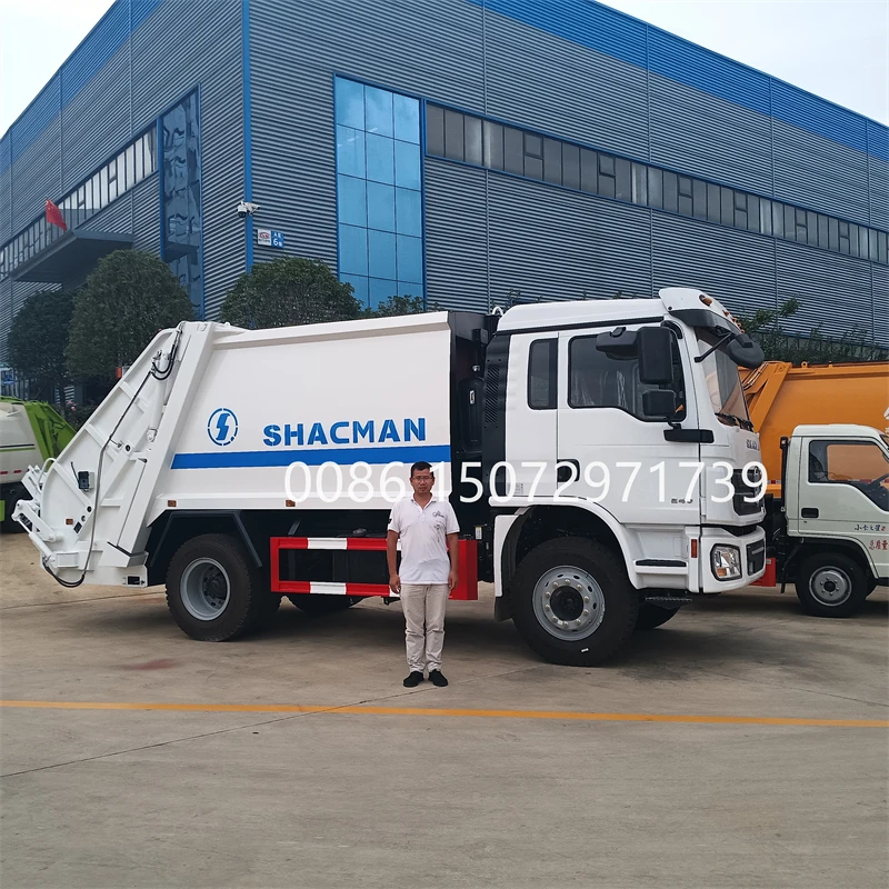 Garbage Refuse Compactor Truck Chassis 8 Cubic Meters Garbage Refuse ...