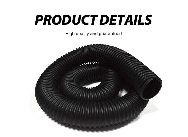 Flexible Thermoplastic Elastomer Tpe Duct Hose Heat Resistant Black Tpr ...