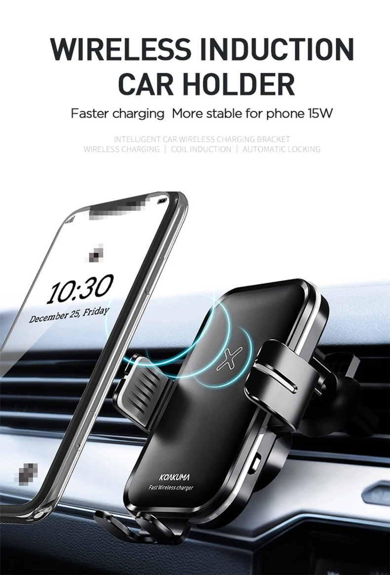 The Most Sold 2024 Smart Sensor Cradle Phone Holder For Car With ...