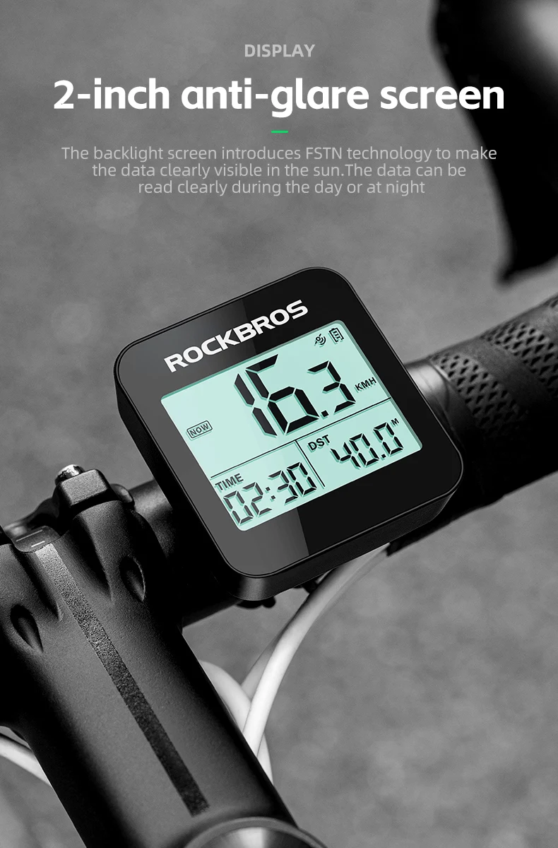 Rockbros Bike Computer Bicycle Speedometer And Odometer High Quality ...