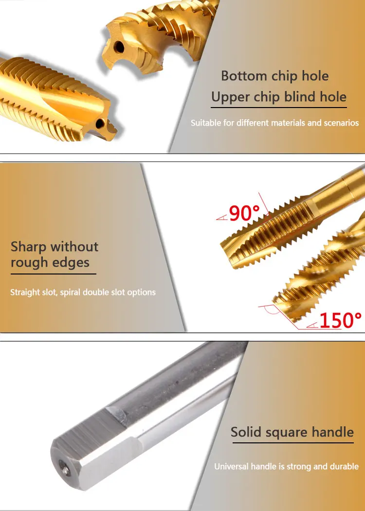 HSS Cobalt M35 UNC/UNF Spiral Flute Thread Tap 3/8-16