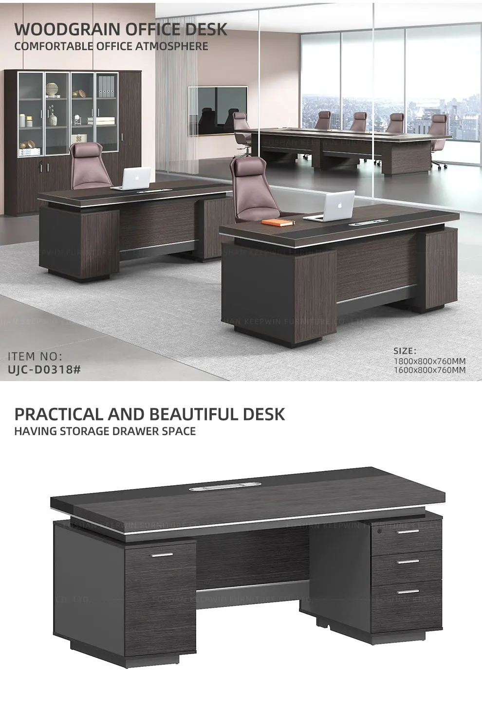 Foshan Manufacturer Corner L-shaped Computer Office Desk Staff Table ...