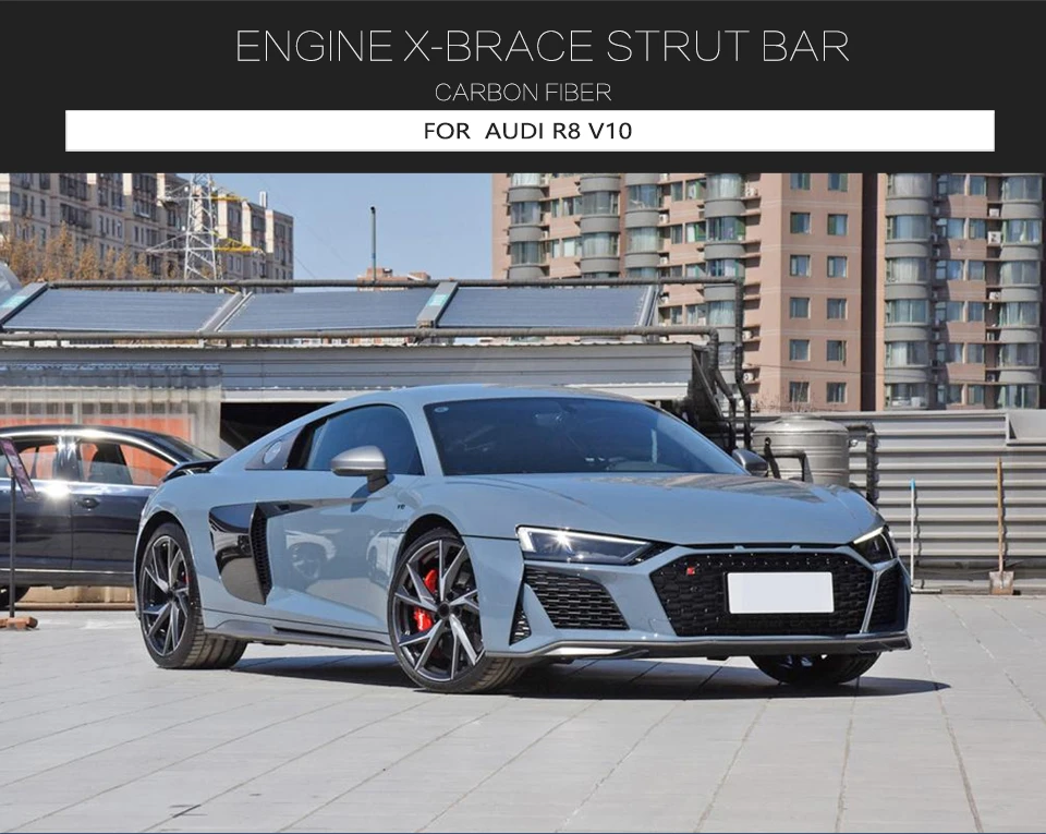 Dry Carbon Fibre Engine X-brace Strut Bar For Audi R8 2023 2024 - Buy ...