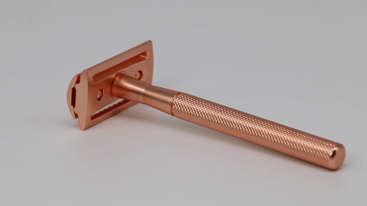 D657 Classic Double Edge Safety Razor Eco-friendly Reusable Razor Brass ...