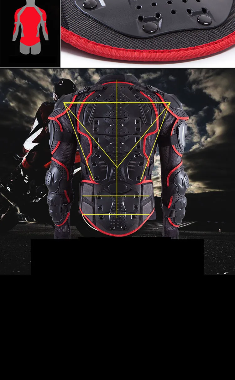 Motorcycle Full Body Riding Armor Dirt Bike Protective Gear Motocross ...