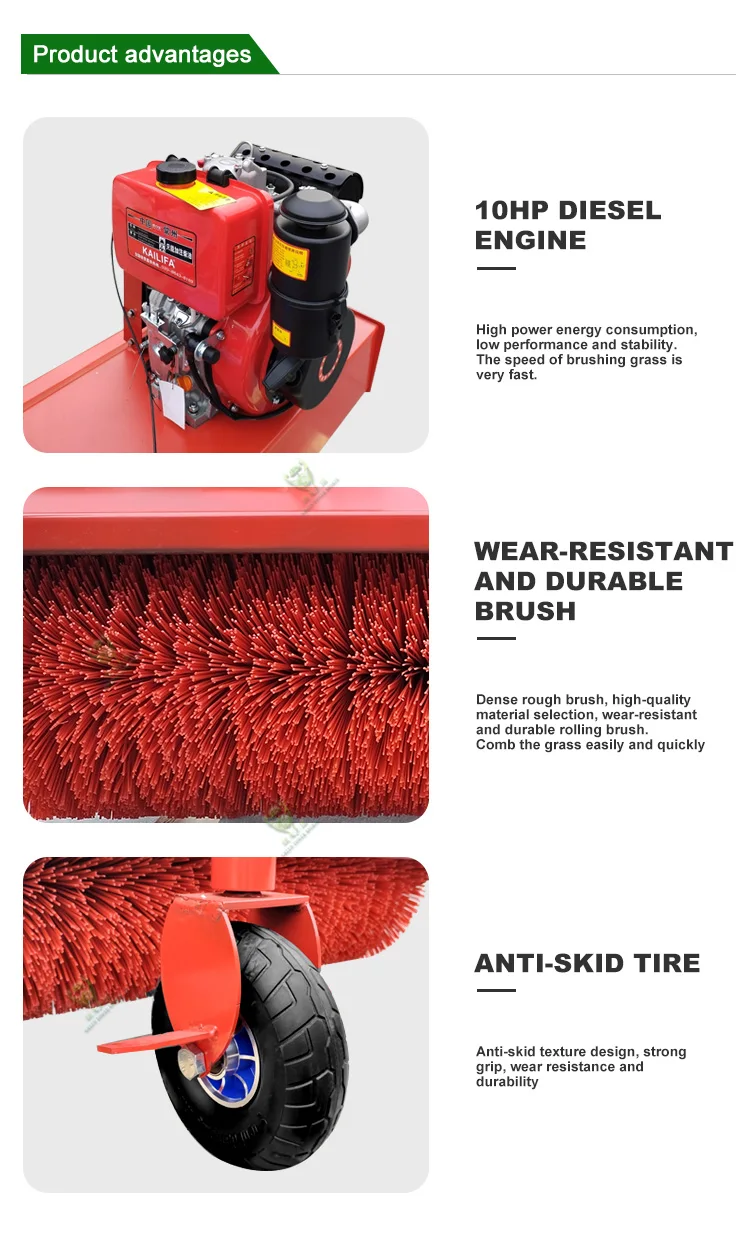 Artificial Grass Small Brushing Machine for Football Court